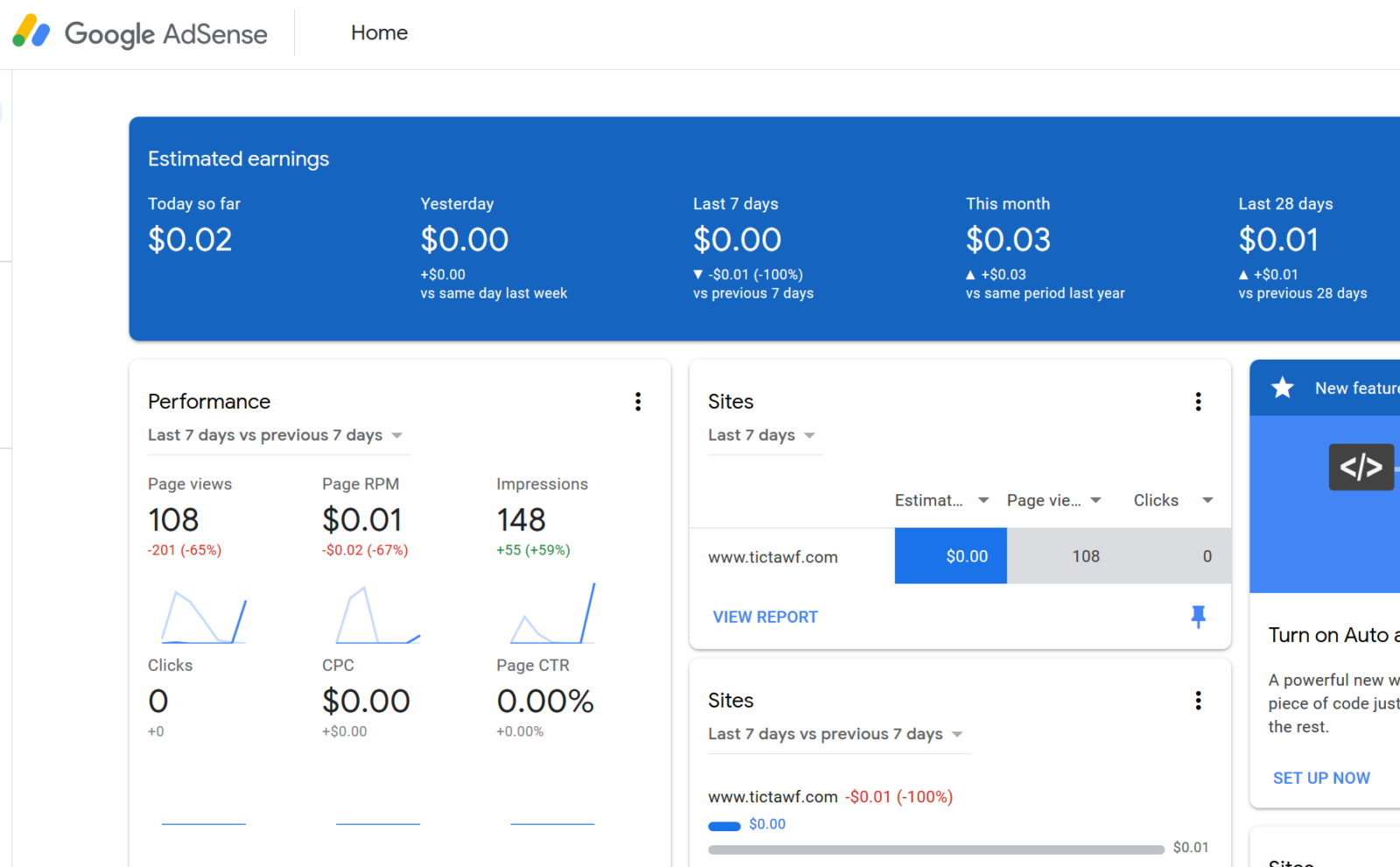 Selling out… Google AdSense – TictAwf.com